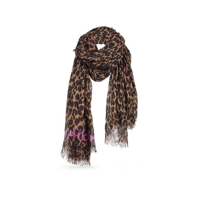 Louis Vuitton Leopard Stole at 1stDibs | lv leopard stole
