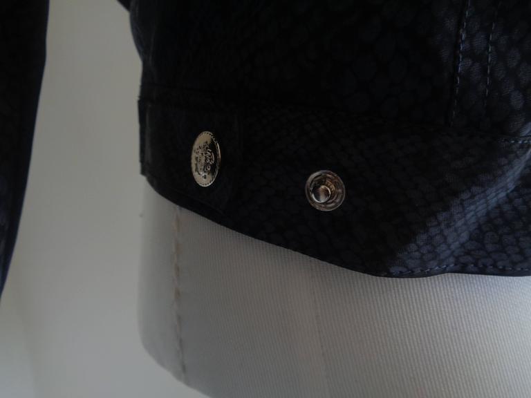 Versace Jeans Couture Grey python print Jacket For Sale at 1stDibs ...