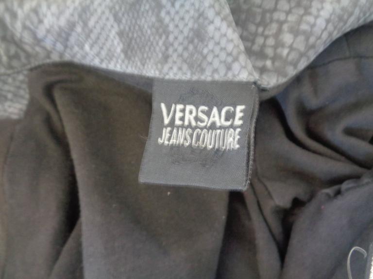 Versace Jeans Couture Grey python print Jacket For Sale at 1stDibs ...