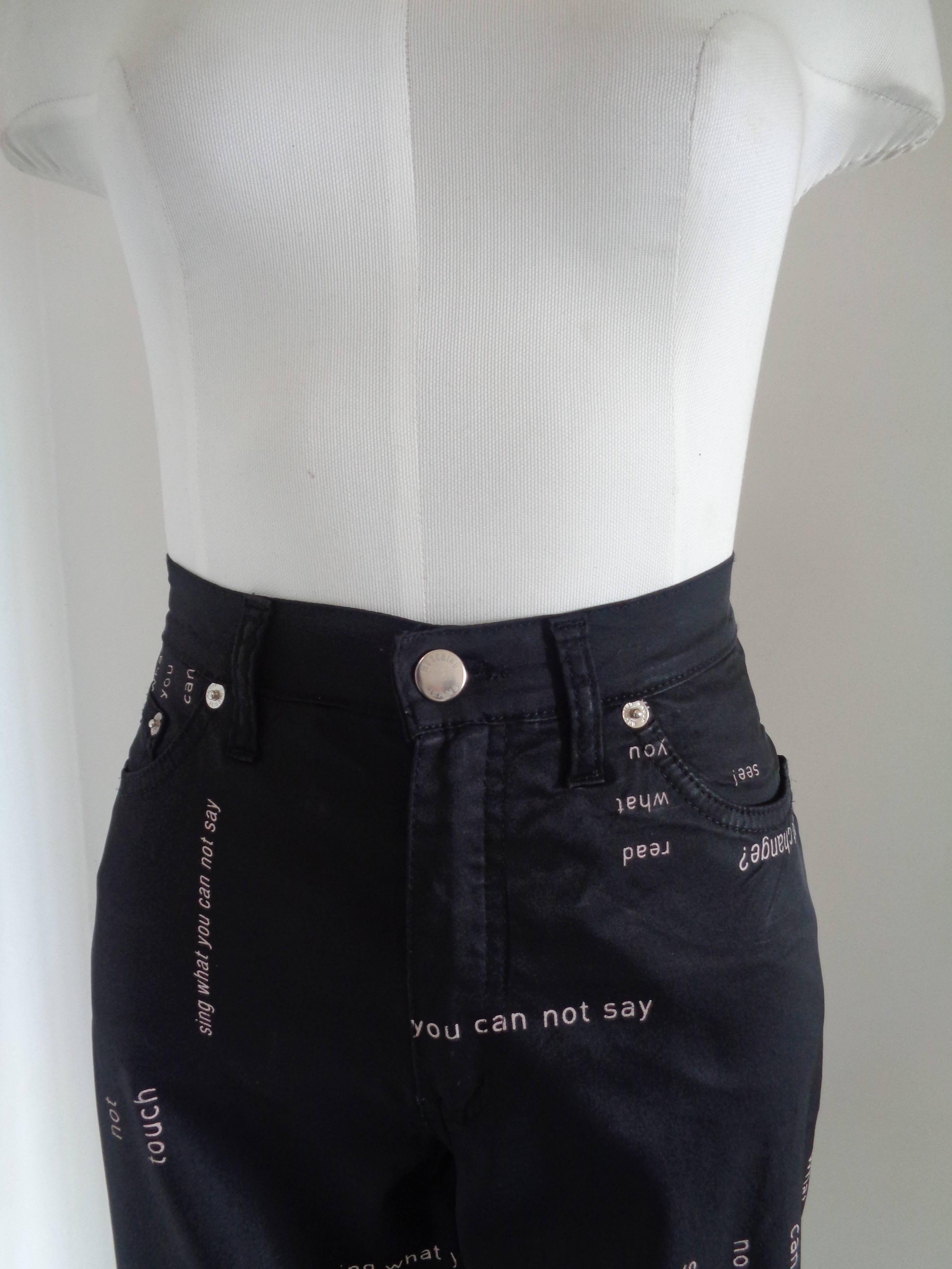 Moschino Jeans Black Jeans at 1stDibs | moschino black jeans, black ...