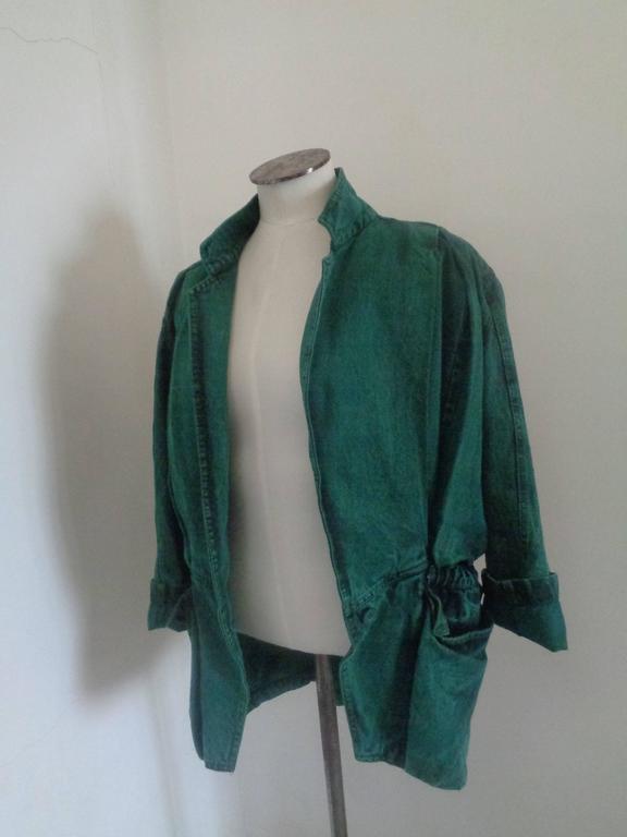 1970s Pancaldi Green Jacket For Sale at 1stDibs