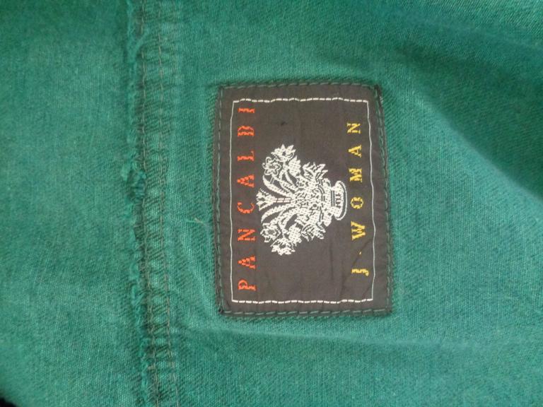 1970s Pancaldi Green Jacket For Sale at 1stDibs