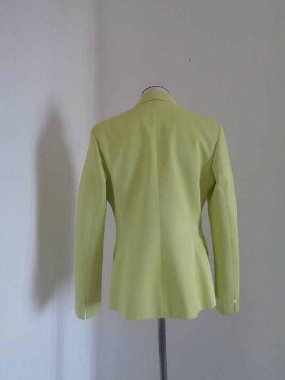 Versace light Green Cotton Jacket For Sale at 1stDibs
