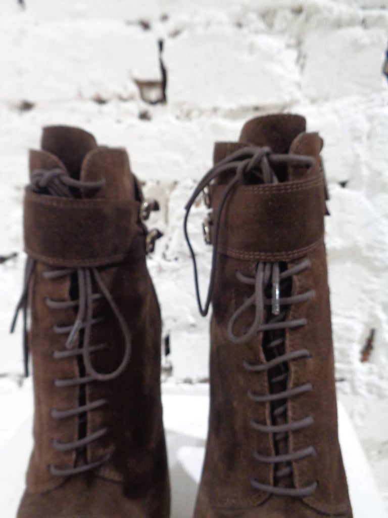Yves Saint Laurent brown suede boots at 1stDibs | ysl brown suede boots ...