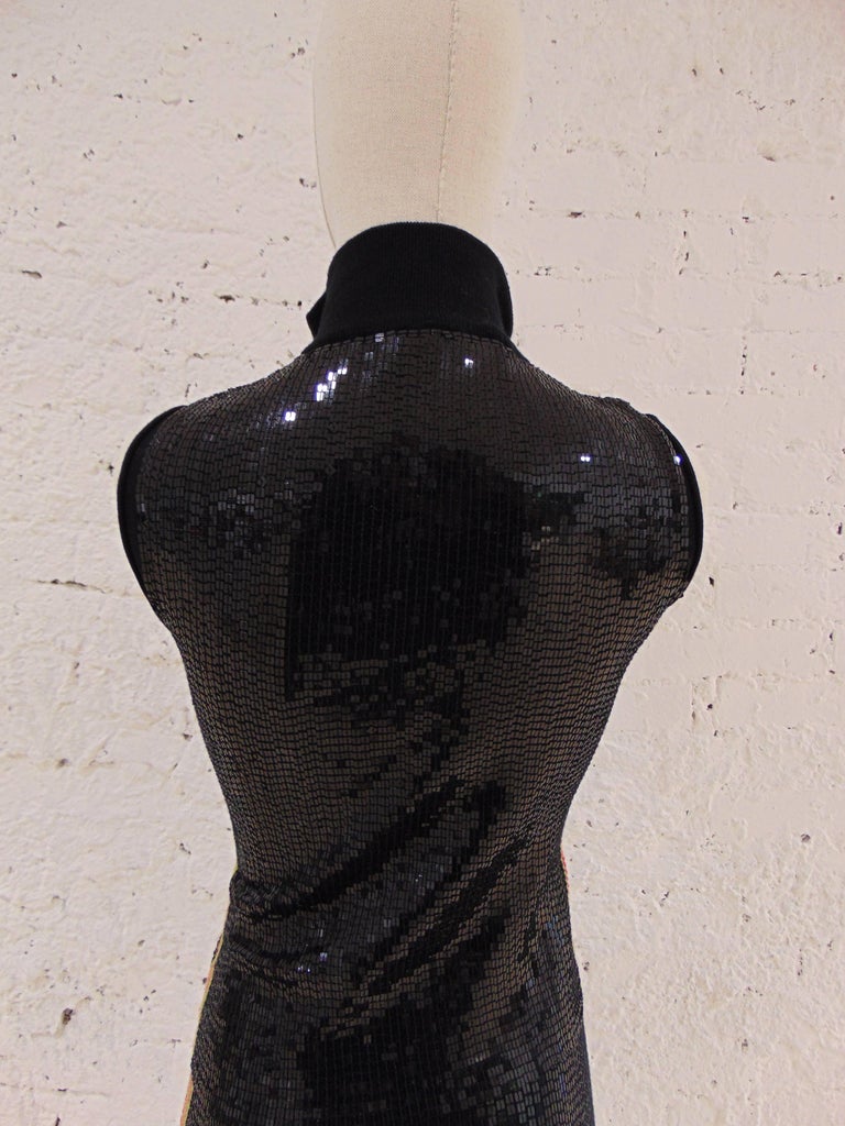 Who 's Who black sequined twin set For Sale at 1stDibs