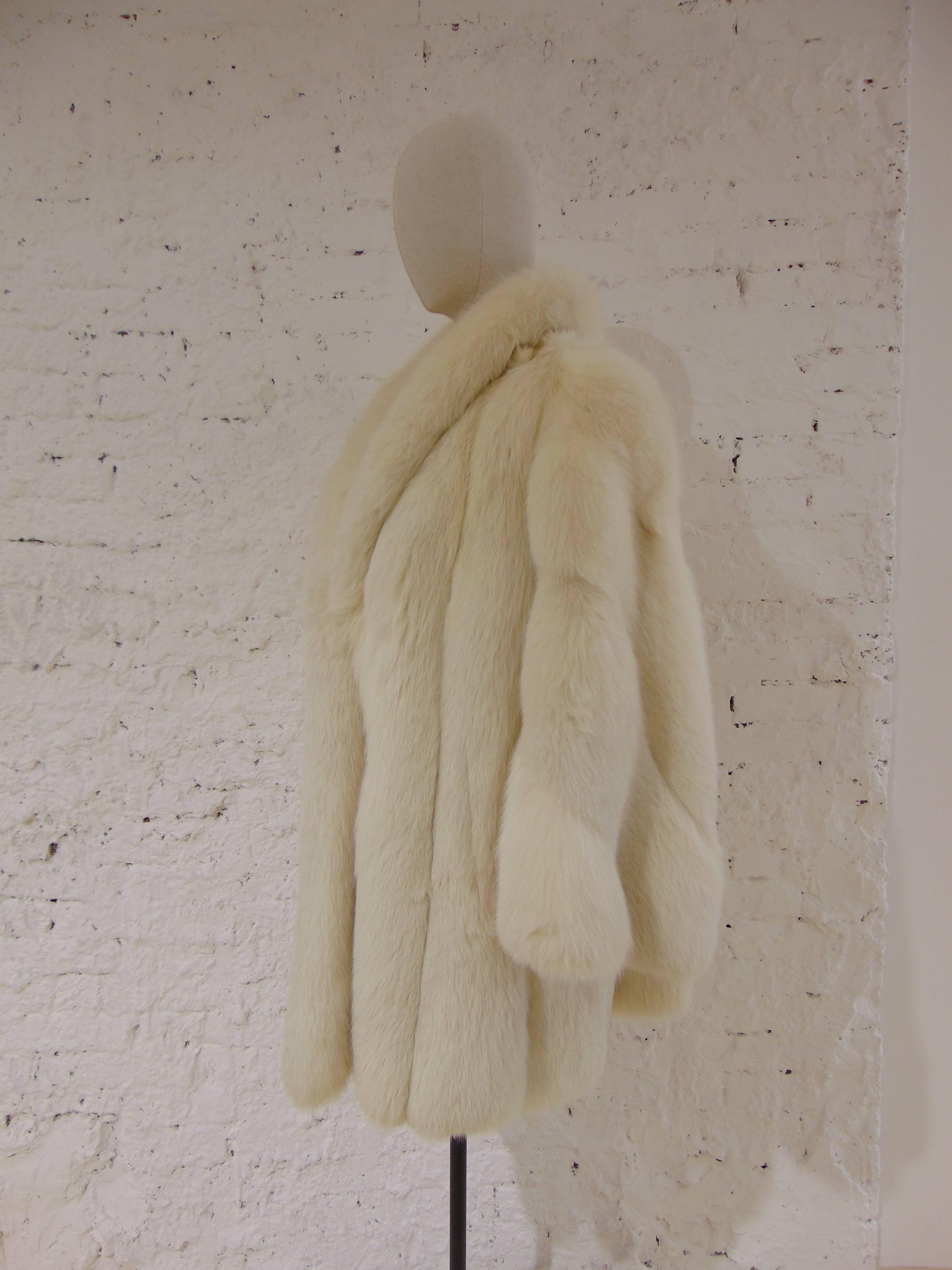 Franco Lo Russo white fox fur at 1stDibs