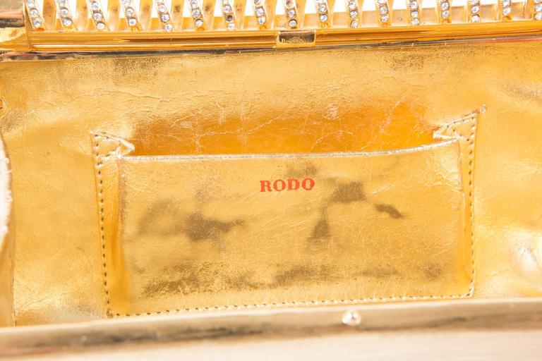 1960s Rare Gold Tone Rodo Clutch at 1stDibs | rodo gold clutch