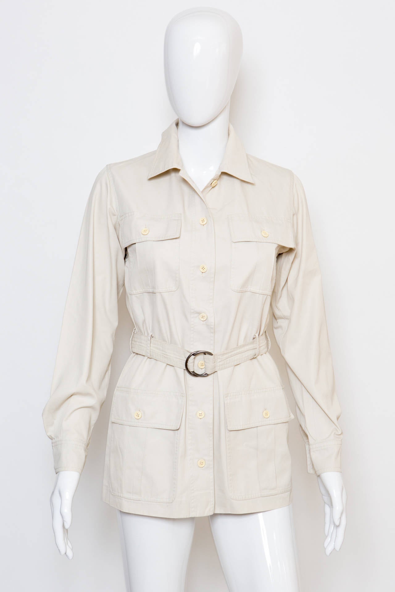 1968s Safari Yves Saint Laurent Jacket at 1stDibs