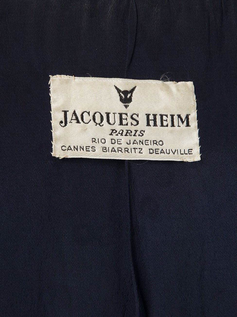 1958s Navy Wool Jacket Jacques Heim at 1stDibs