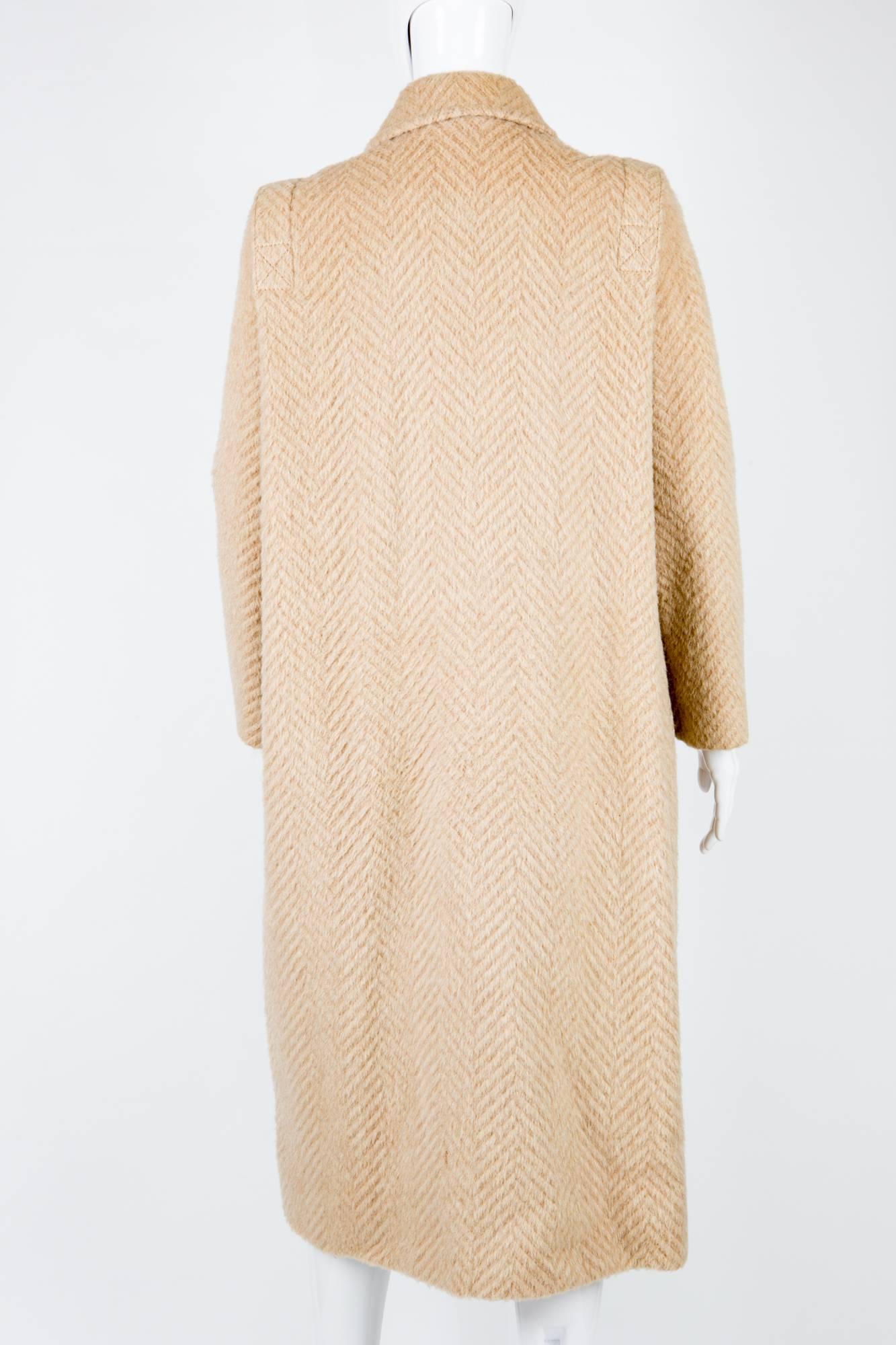 Fabulous Louis Feraud Cream Coat at 1stDibs