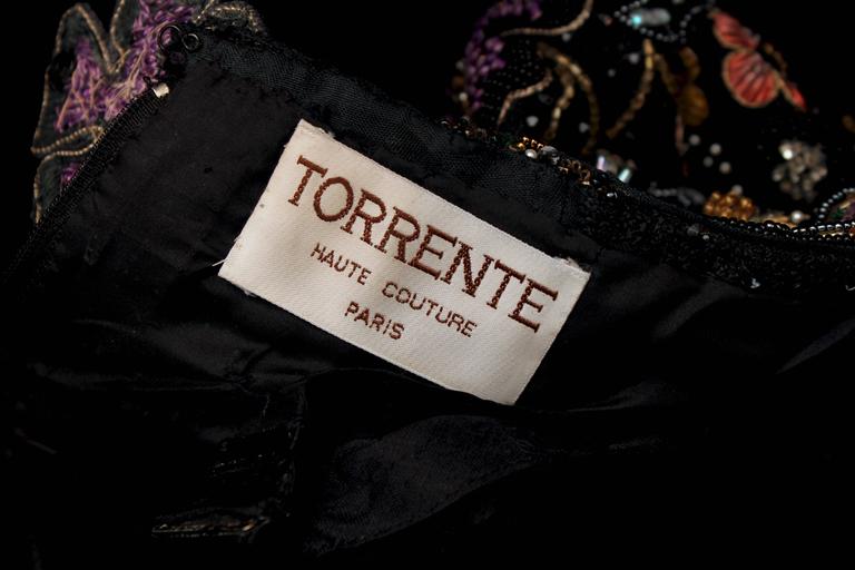 1990-1991 Torrente Haute Couture Beaded Court Gown For Sale at 1stDibs ...