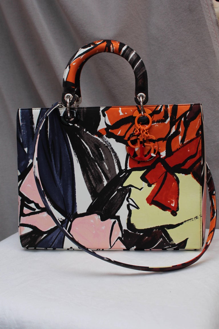 2015 Dior fabulous Lady Dior Floral Graffiti limited Edition by Raf ...