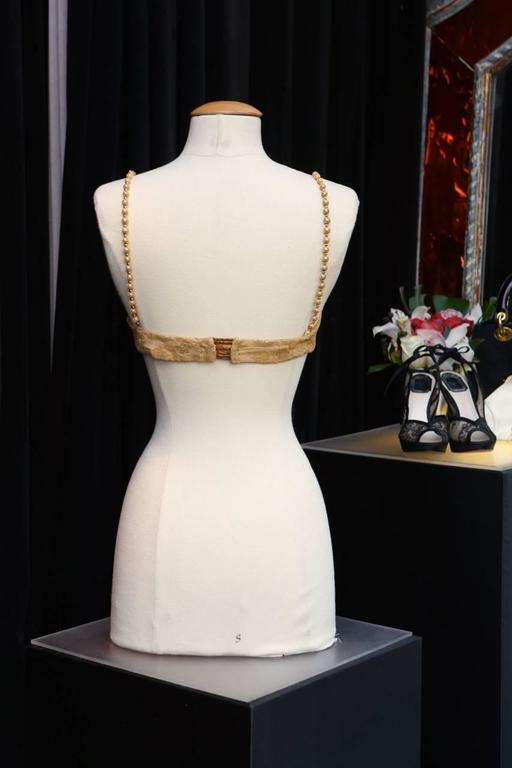 Christian Dior by Ferre Documented Gold-tone Jewellery Bra, 1993 at ...