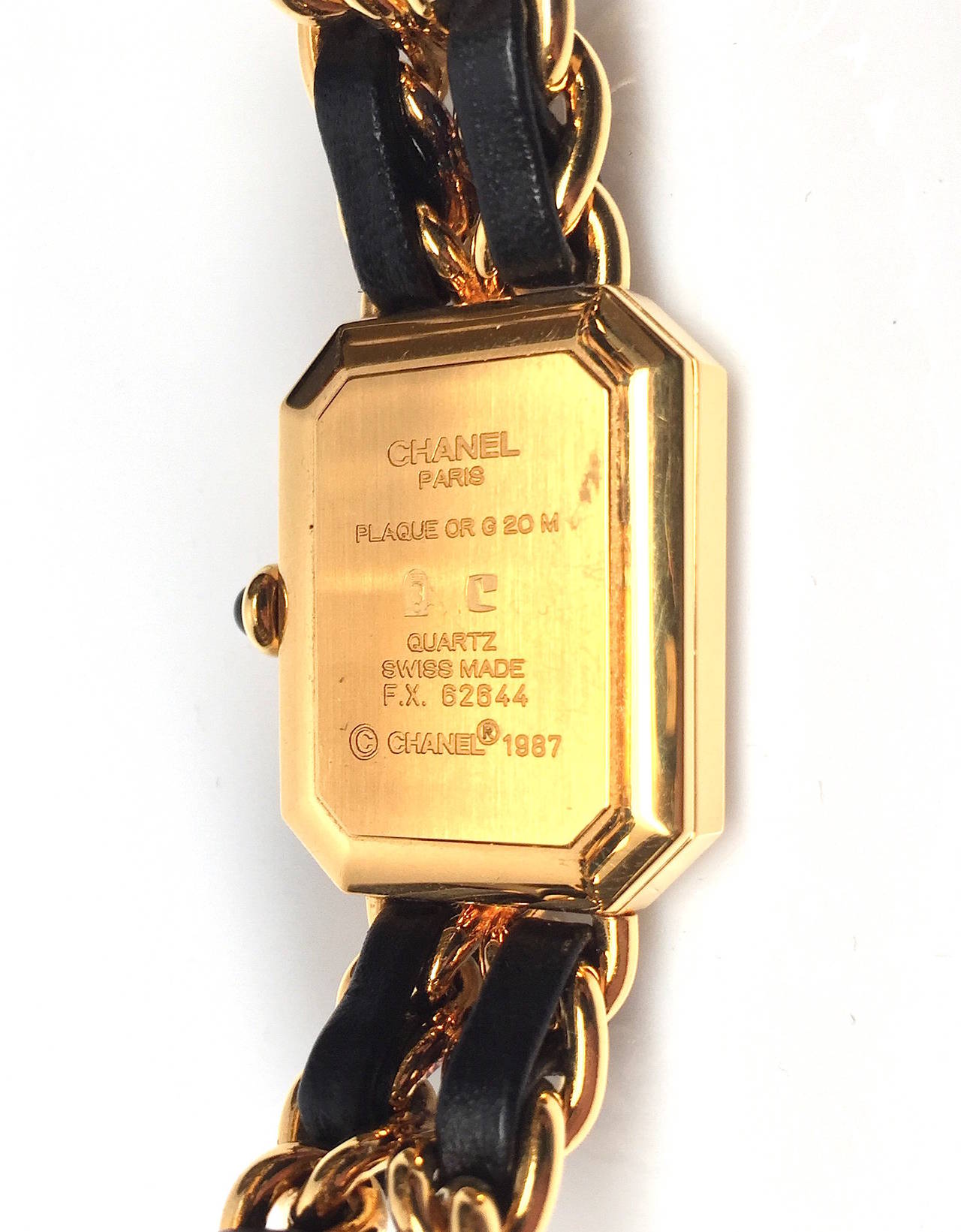 Chanel Lady's Gold-Plated Premier Quartz Wristwatch at 1stDibs