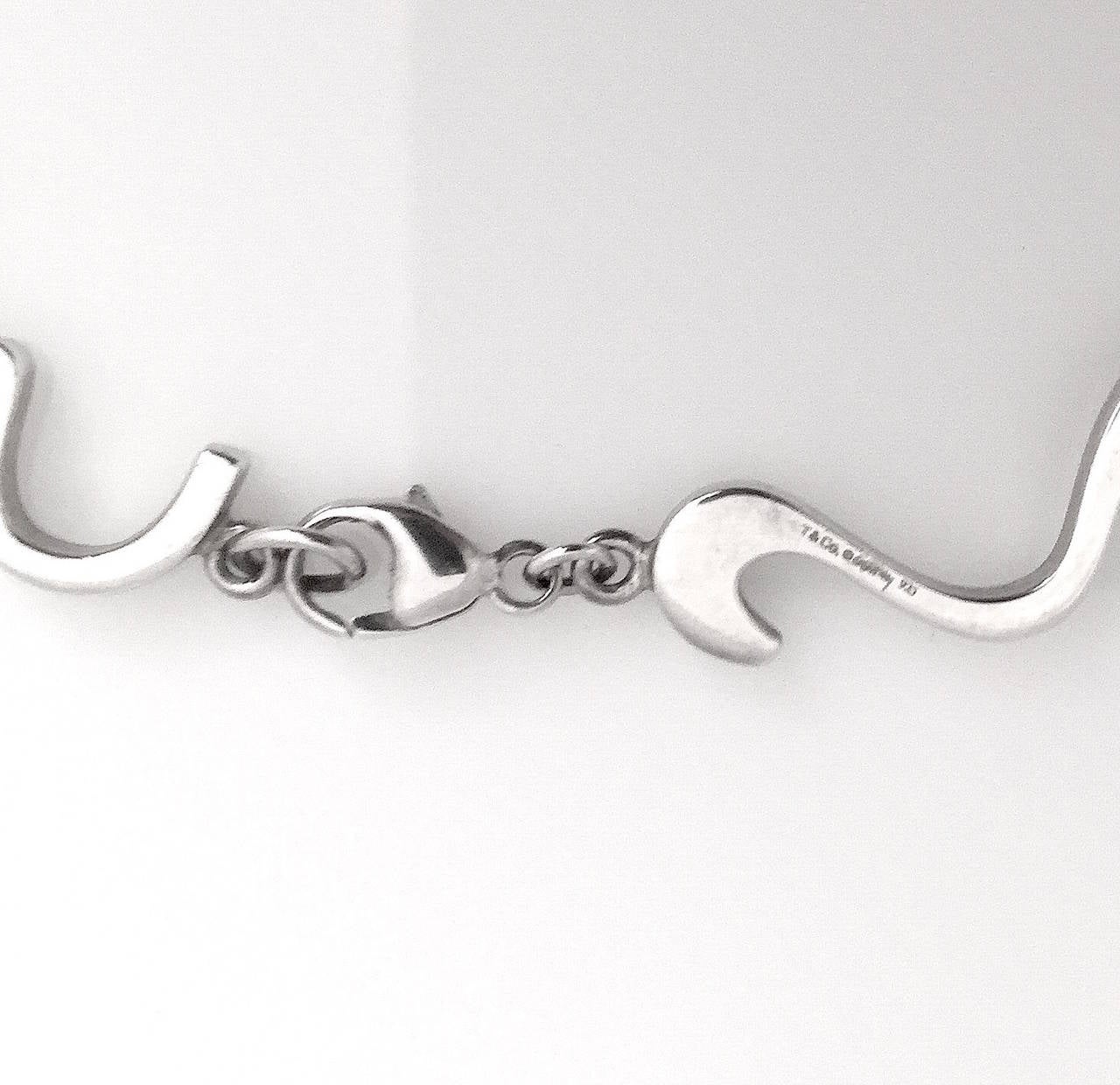 Rare Retired Tiffany and Co. Frank Gehry Sterling Silver Equus Necklace ...