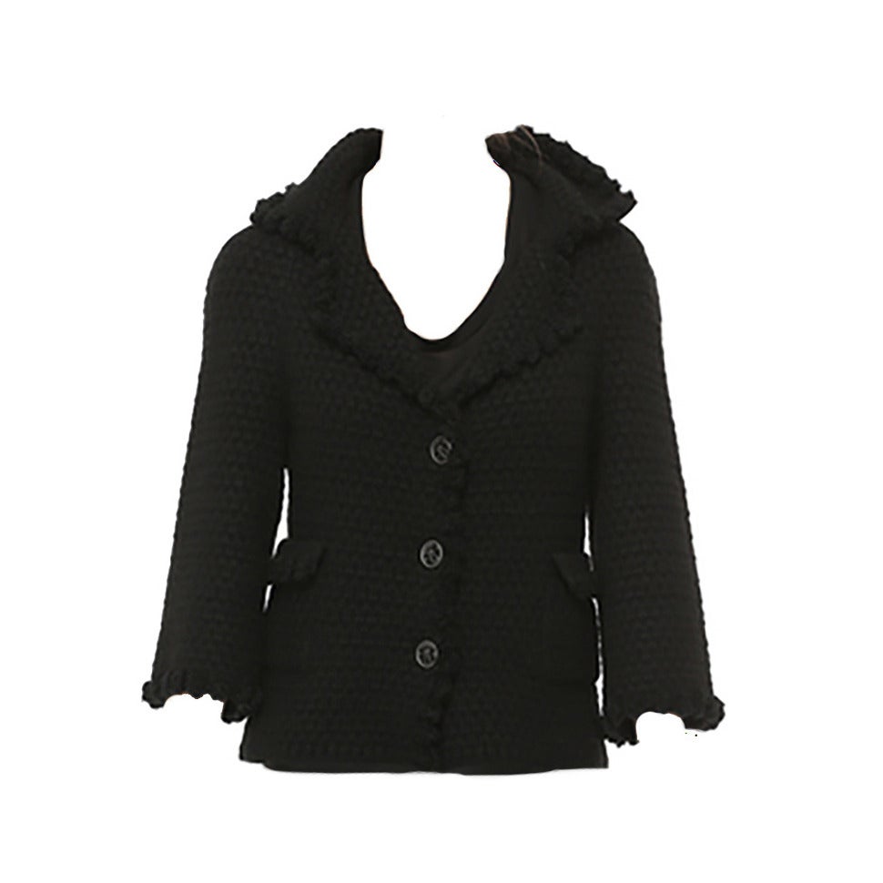 Chanel NEW Cashmere Mohair Cardigan Jacket For Sale at 1stDibs