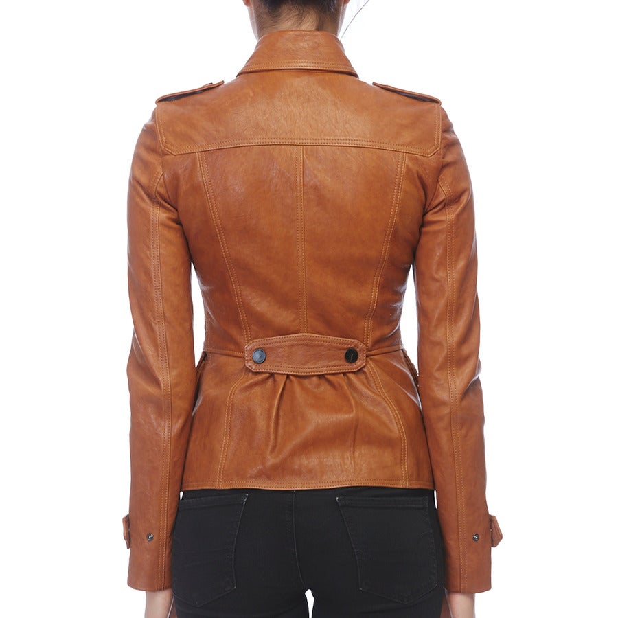 Burberry Leather Jacket at 1stDibs
