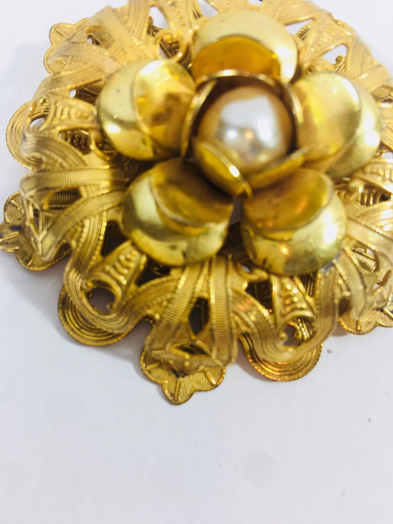 Miriam Haskell Brooch at 1stDibs