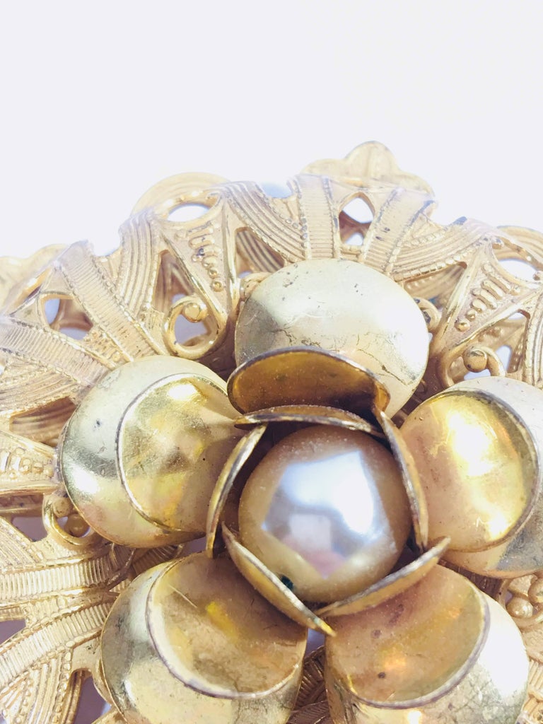 Miriam Haskell Brooch at 1stDibs