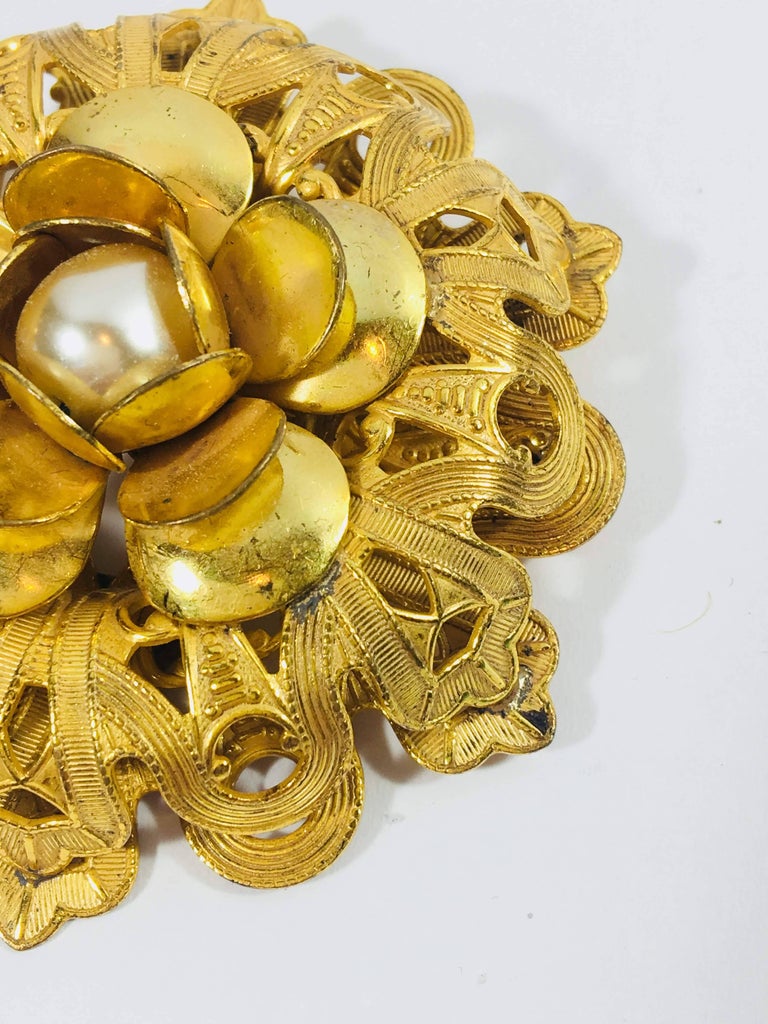 Miriam Haskell Brooch at 1stDibs