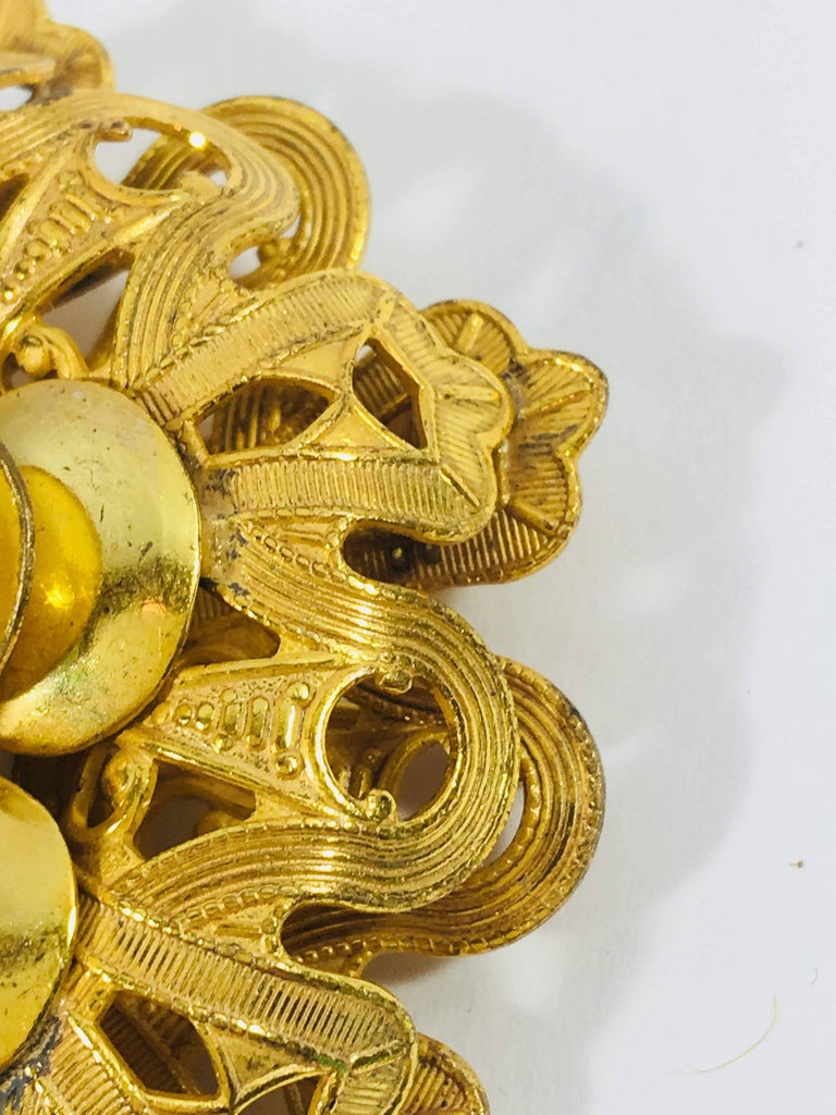 Miriam Haskell Brooch at 1stDibs