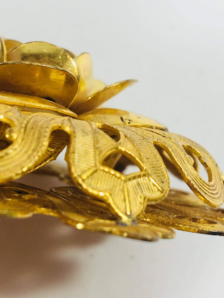 Miriam Haskell Brooch at 1stDibs