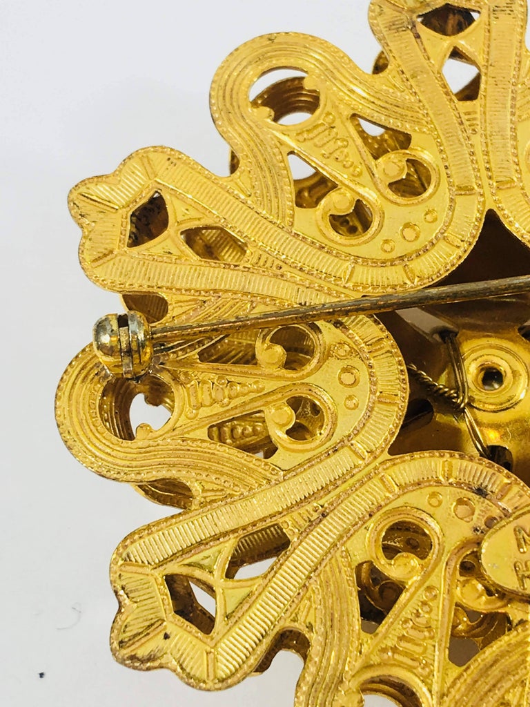 Miriam Haskell Brooch at 1stDibs