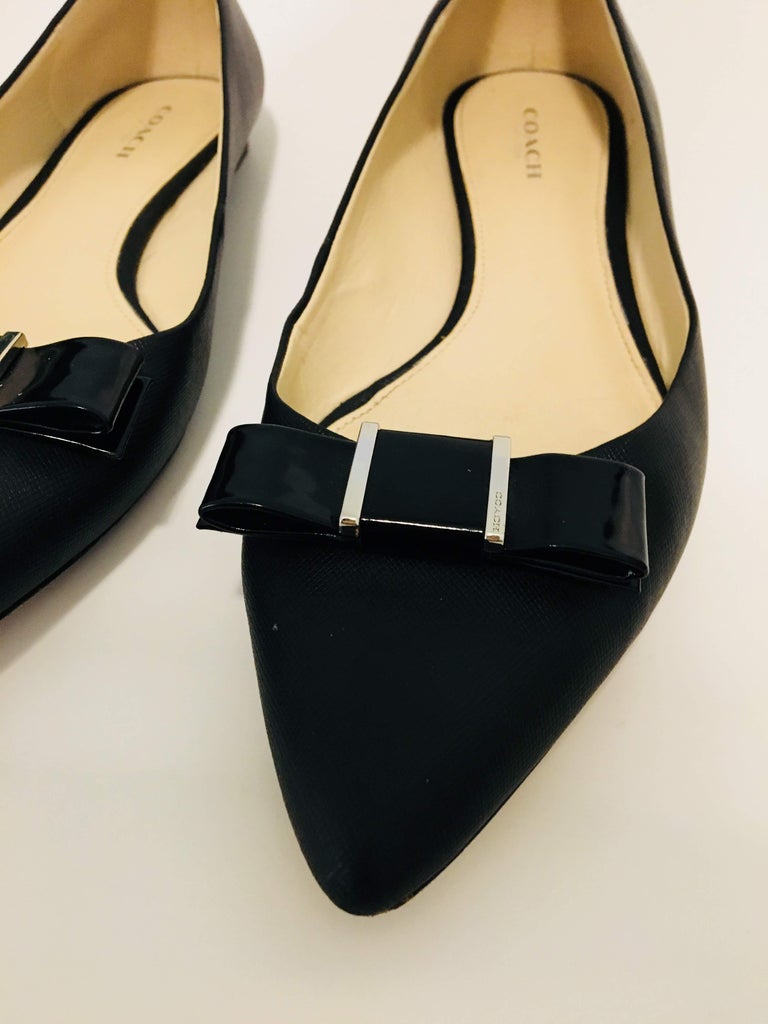 Coach Flats at 1stDibs | black coach flats