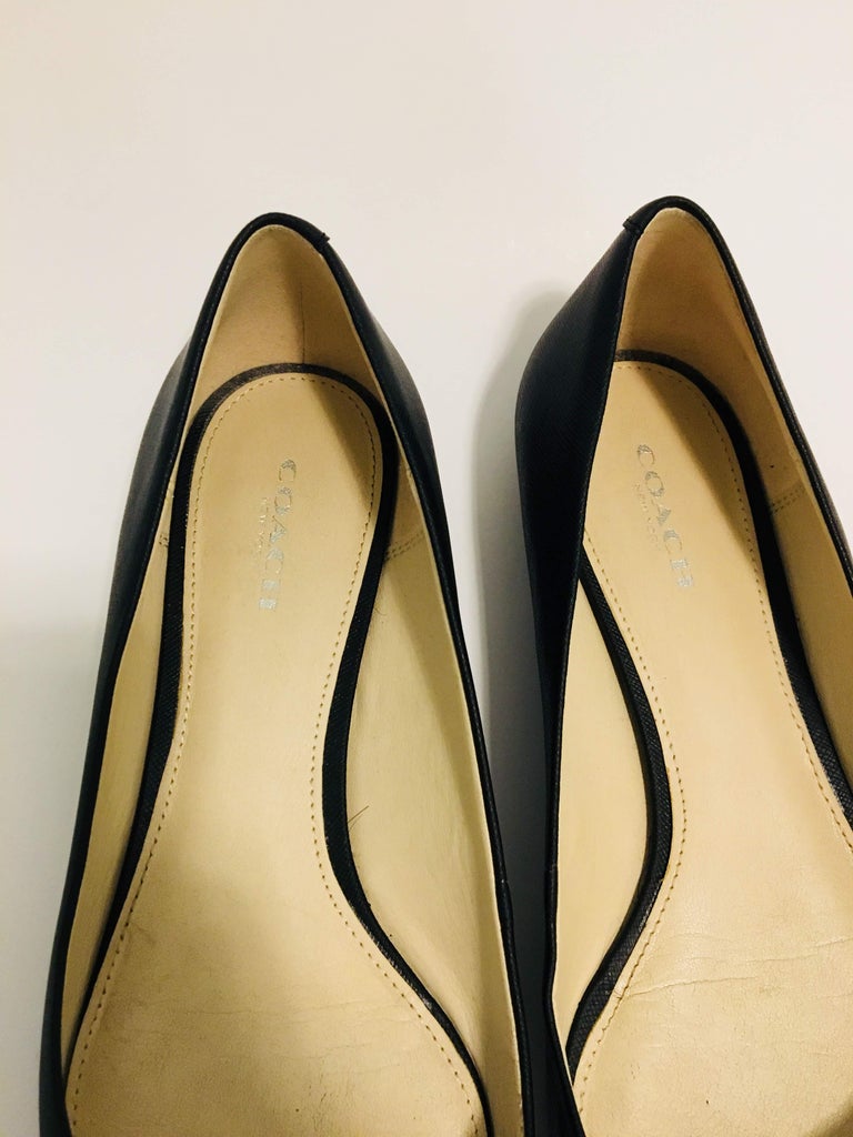 Coach Flats at 1stDibs | black coach flats
