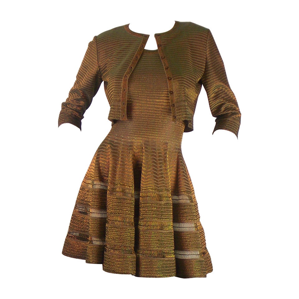Alaia Knit Two Piece Dress at 1stDibs