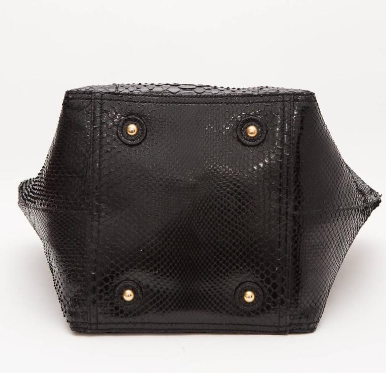 YSL Black Python 'Downtown Tote' Bag at 1stDibs | ysl downtown tote ...