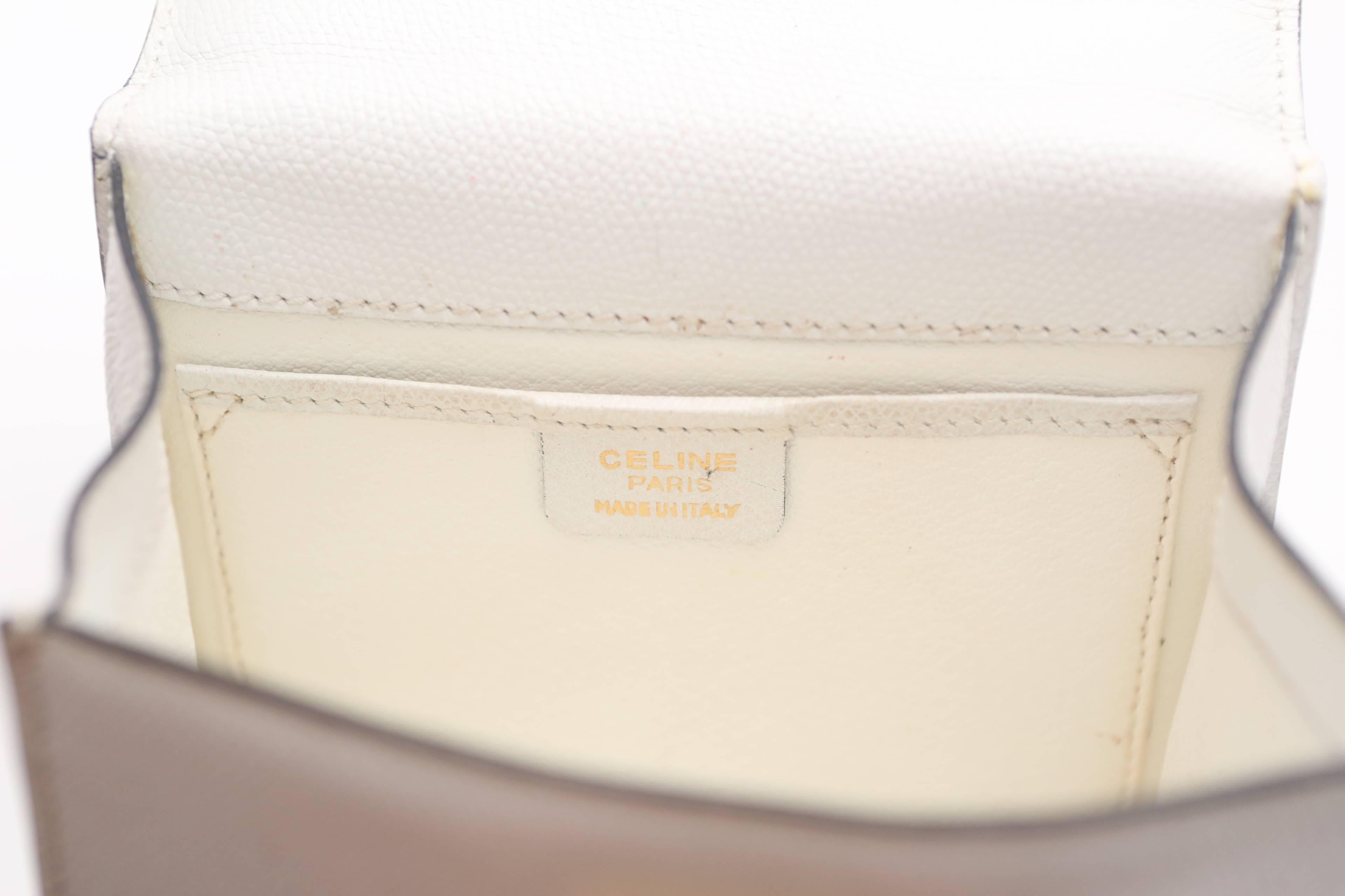 Celine 90s Kelly Style Bag W/ Shoulder Strap at 1stDibs | celine kelly ...