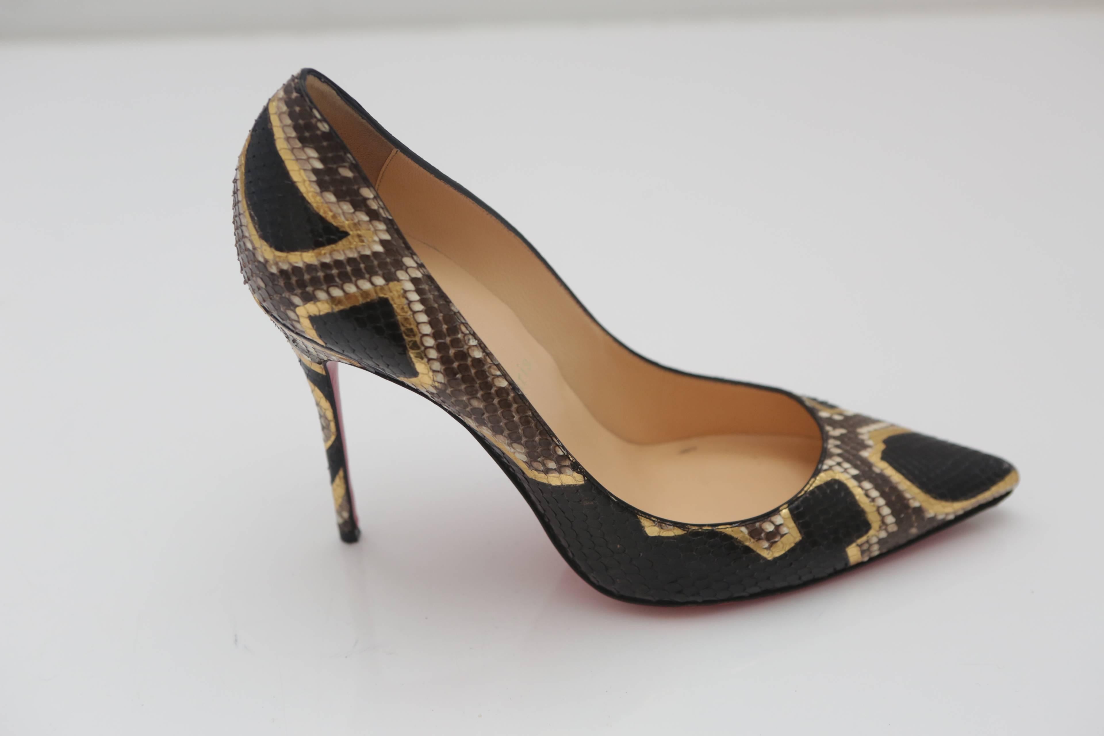 Christian Louboutin "So Kate" Snake Pumps at 1stDibs