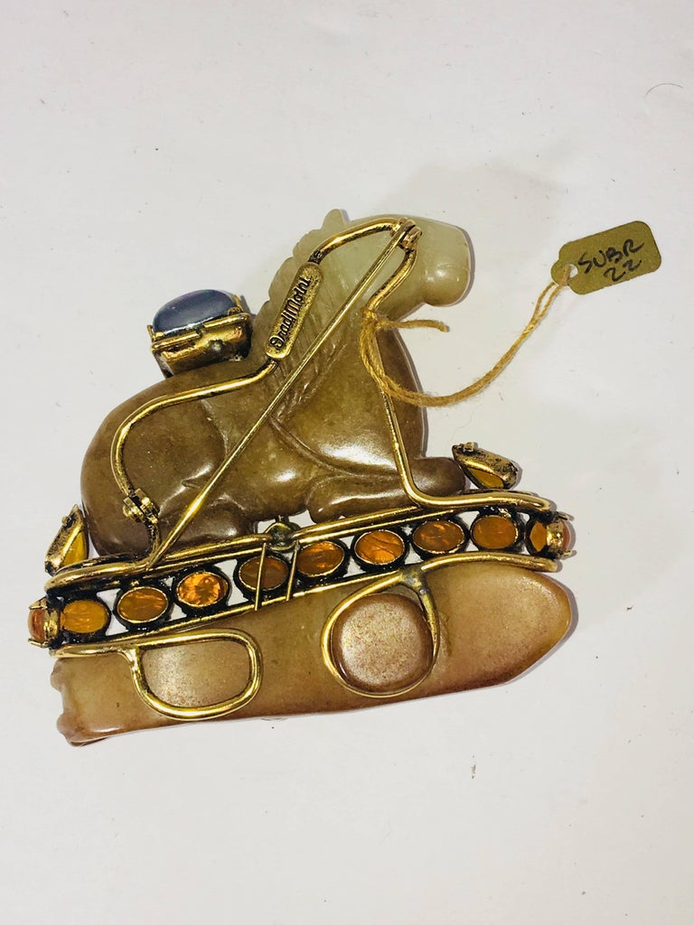 Iradj Moini Horse Pin at 1stDibs