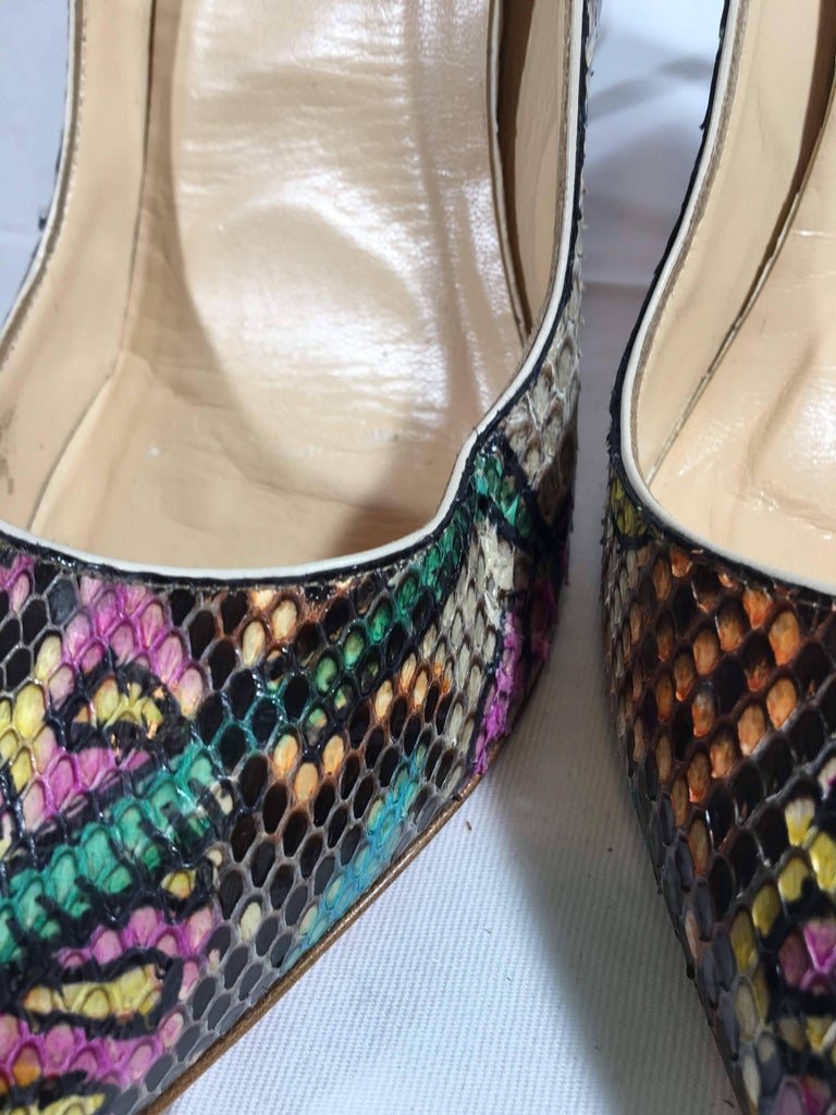 Christian Louboutin So Kate Python Pump at 1stDibs