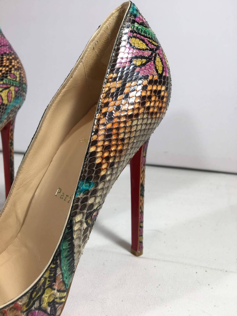 Christian Louboutin So Kate Python Pump at 1stDibs