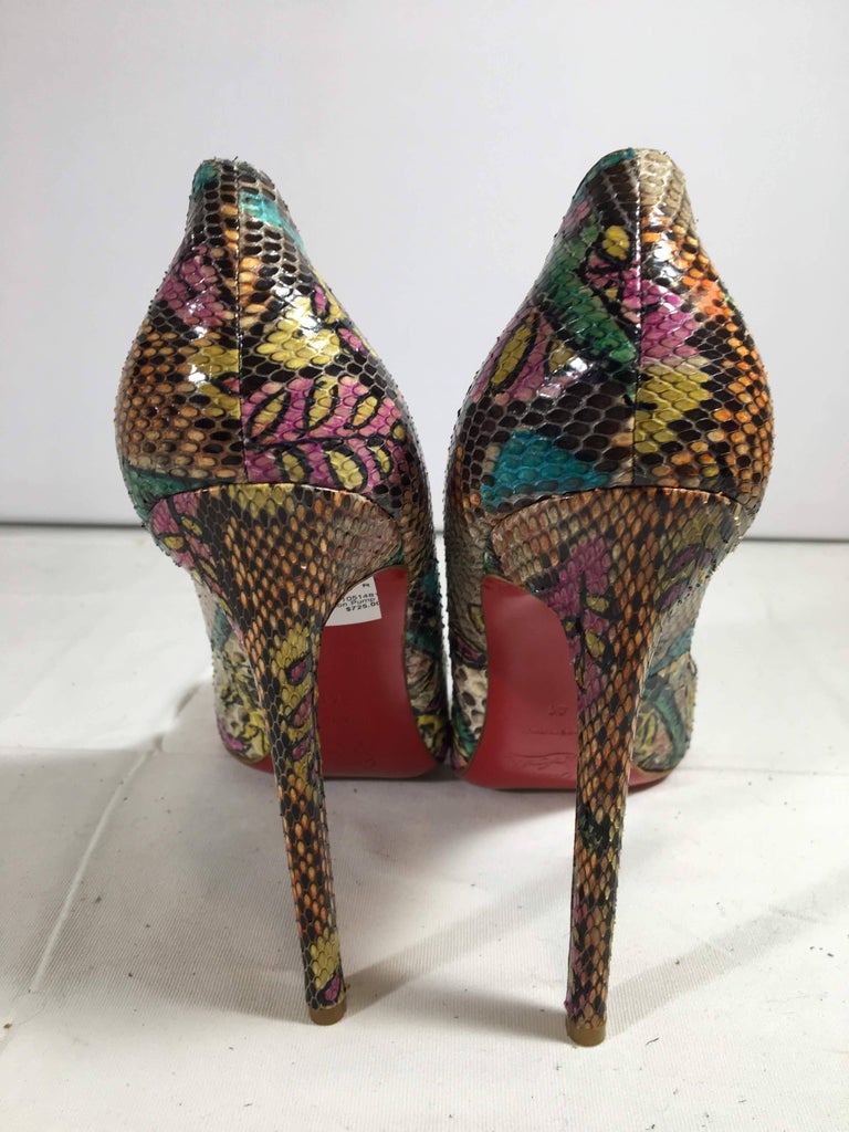 Christian Louboutin So Kate Python Pump at 1stDibs