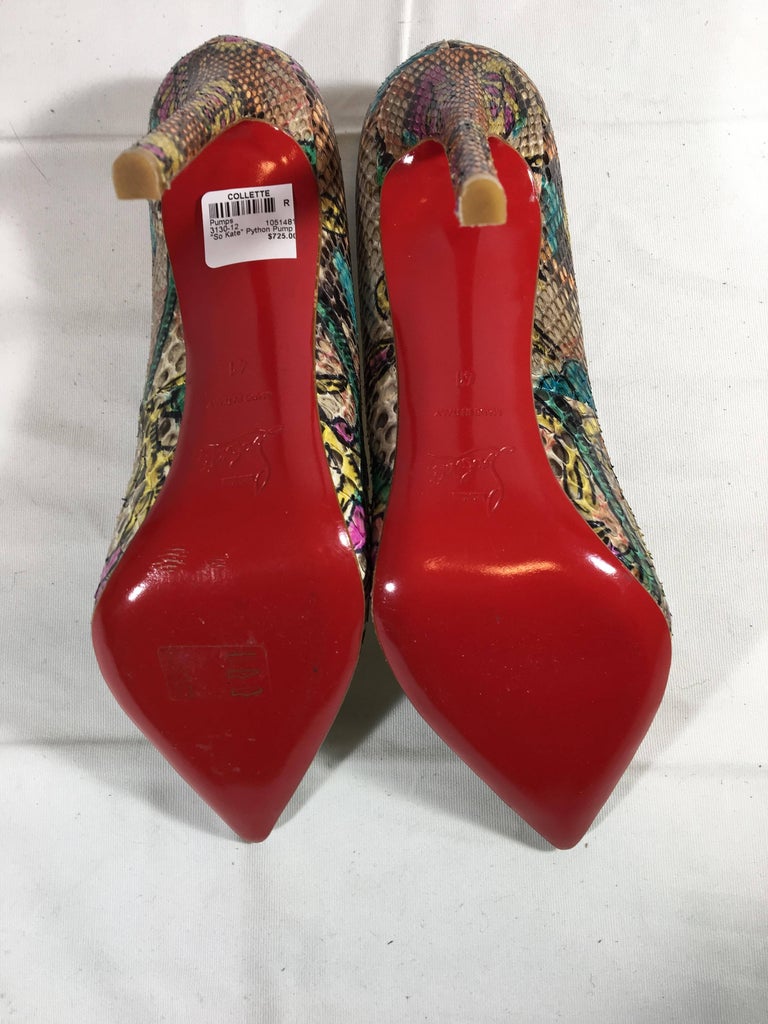 Christian Louboutin So Kate Python Pump at 1stDibs