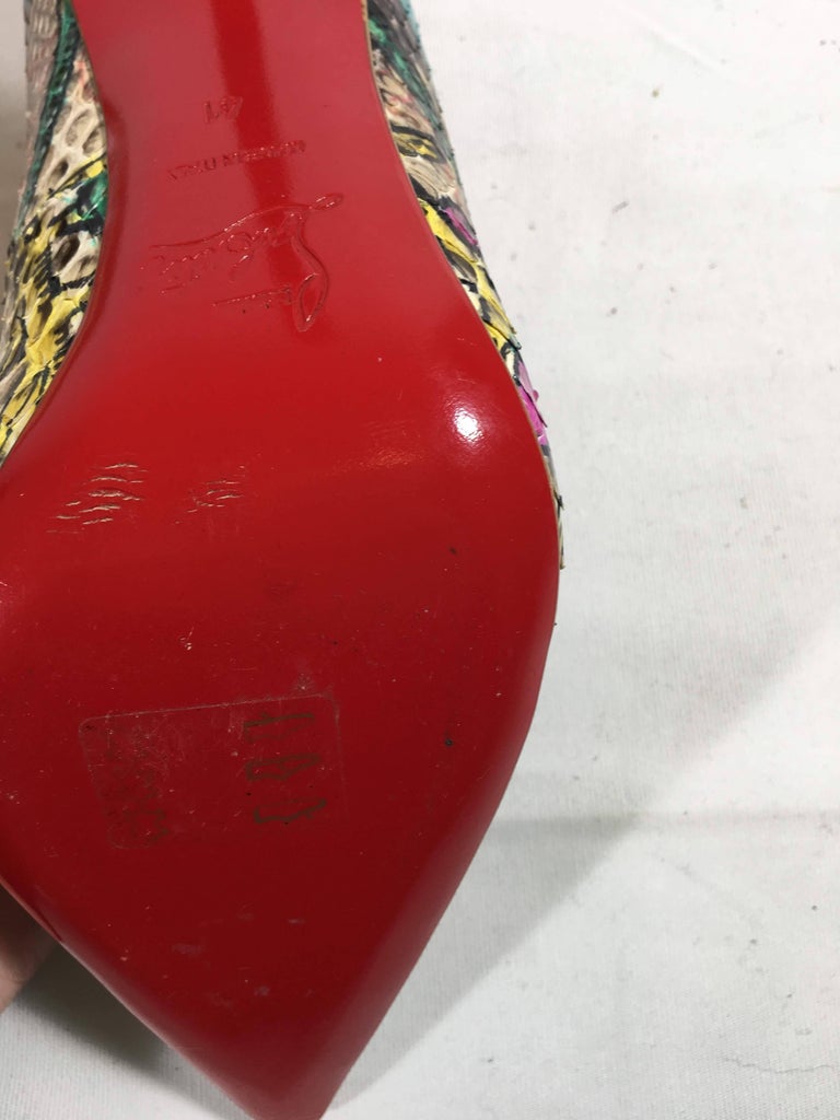 Christian Louboutin So Kate Python Pump at 1stDibs