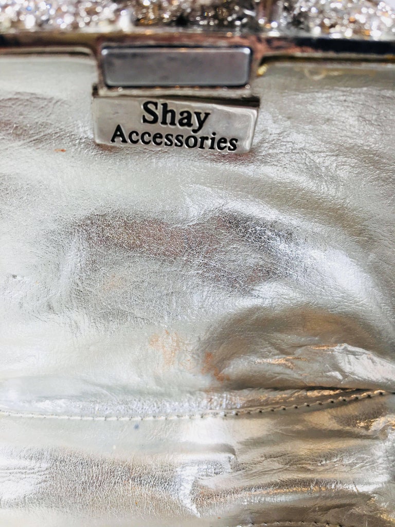 Shay Accessories Swarovski Crystal Skull Clutch. at 1stDibs