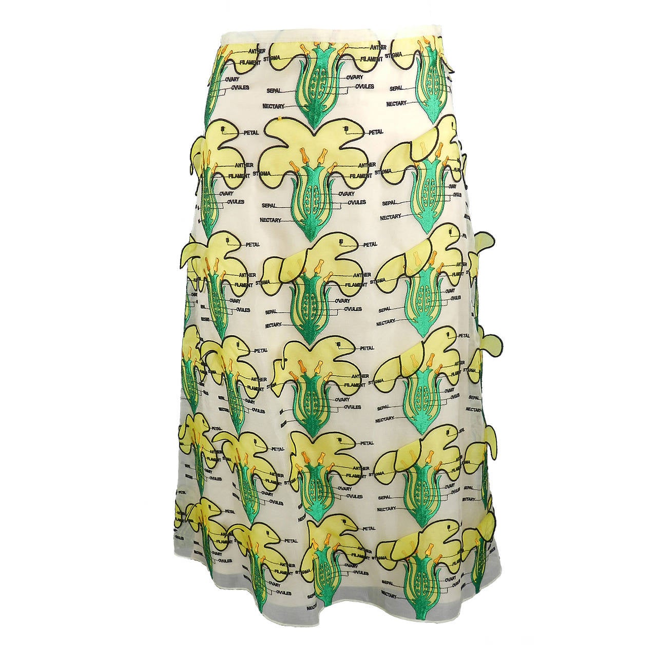 Christopher Kane 2014 Runway Flower Anatomy Skirt at 1stDibs ...