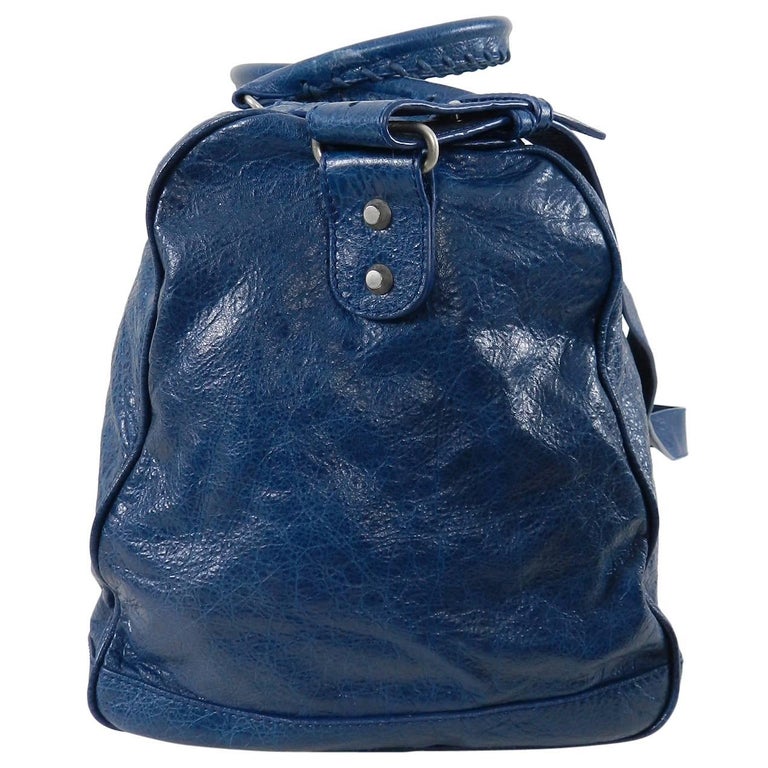 Balenciaga City Blue Giant Weekender Overnight Duffle Bag at 1stDibs ...