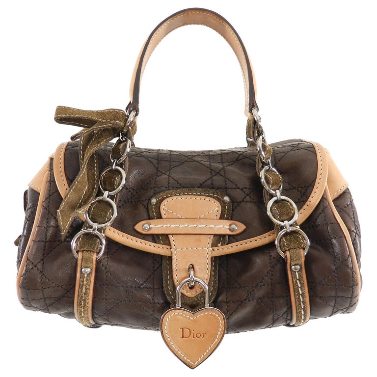 Christian Dior Brown Leather Romantique Small Bag at 1stDibs | dior ...
