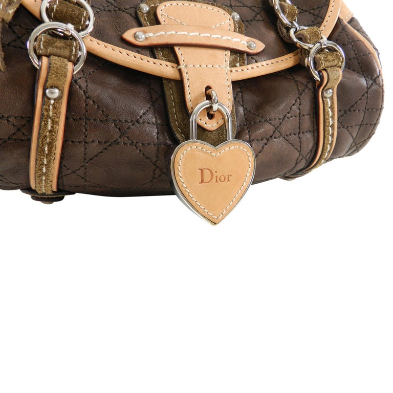 Christian Dior Brown Leather Romantique Small Bag at 1stDibs | dior ...
