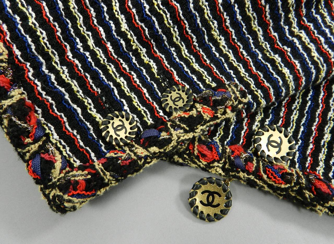 Chanel 2011 Resort Runway Jacket - Red,Yellow, Blue, White at 1stDibs