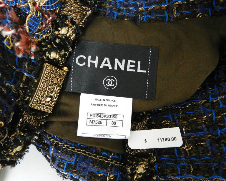 Chanel 2011 Byzantine Runway Blue Jacket $11K+ at 1stDibs