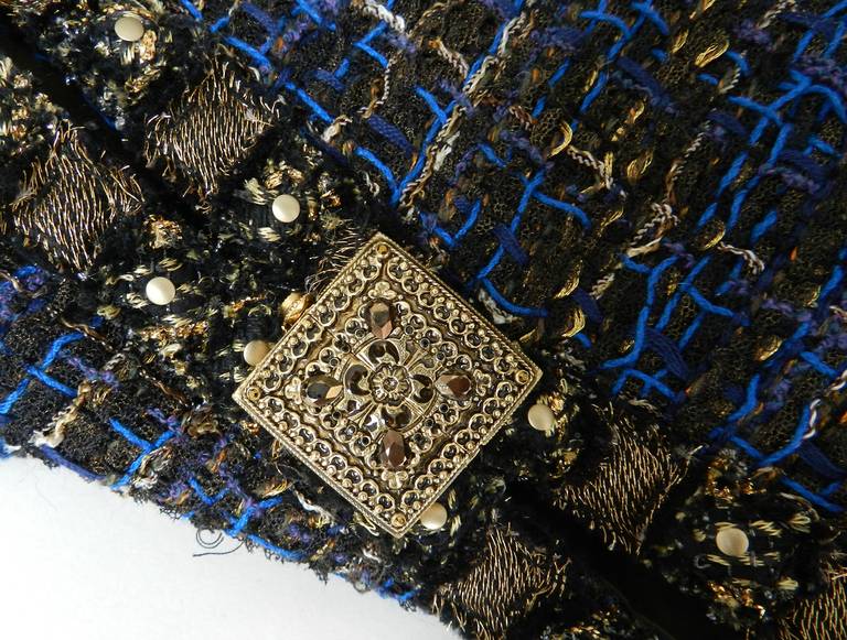 Chanel 2011 Byzantine Runway Blue Jacket $11K+ at 1stDibs