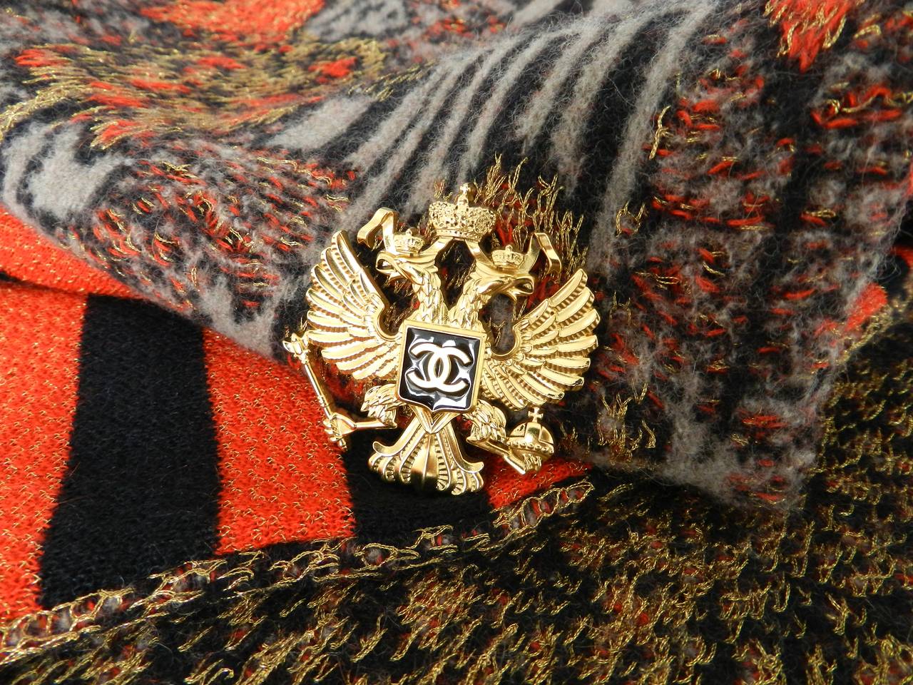 Chanel 09A Russian Collection Striped Scarf at 1stDibs | chanel russian ...