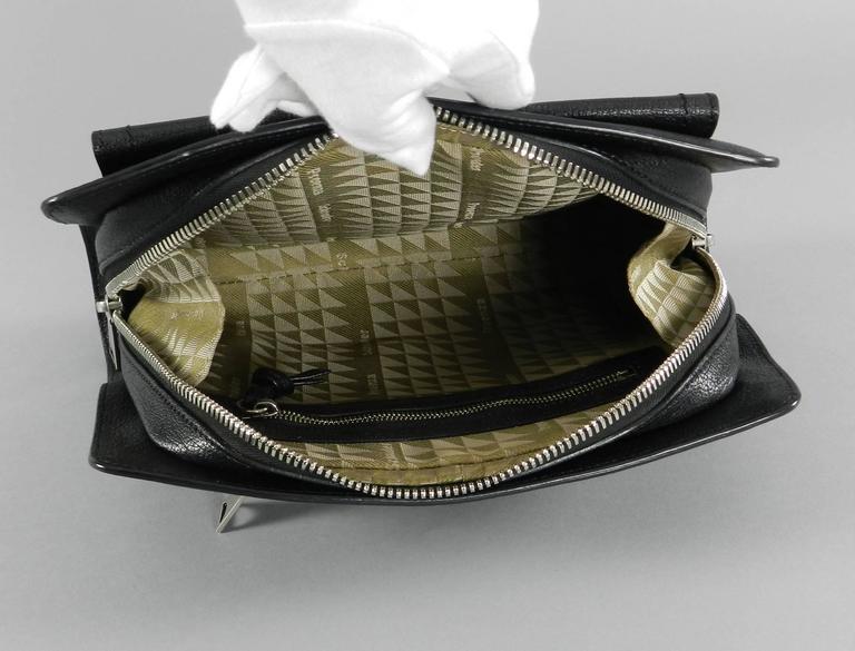 Proenza Schouler PS13 Black Leather Clutch Bag Purse at 1stDibs