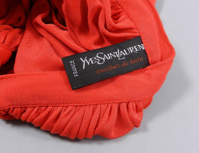 Yves Saint Laurent Vintage 1980's Red Palazzo Pants at 1stDibs